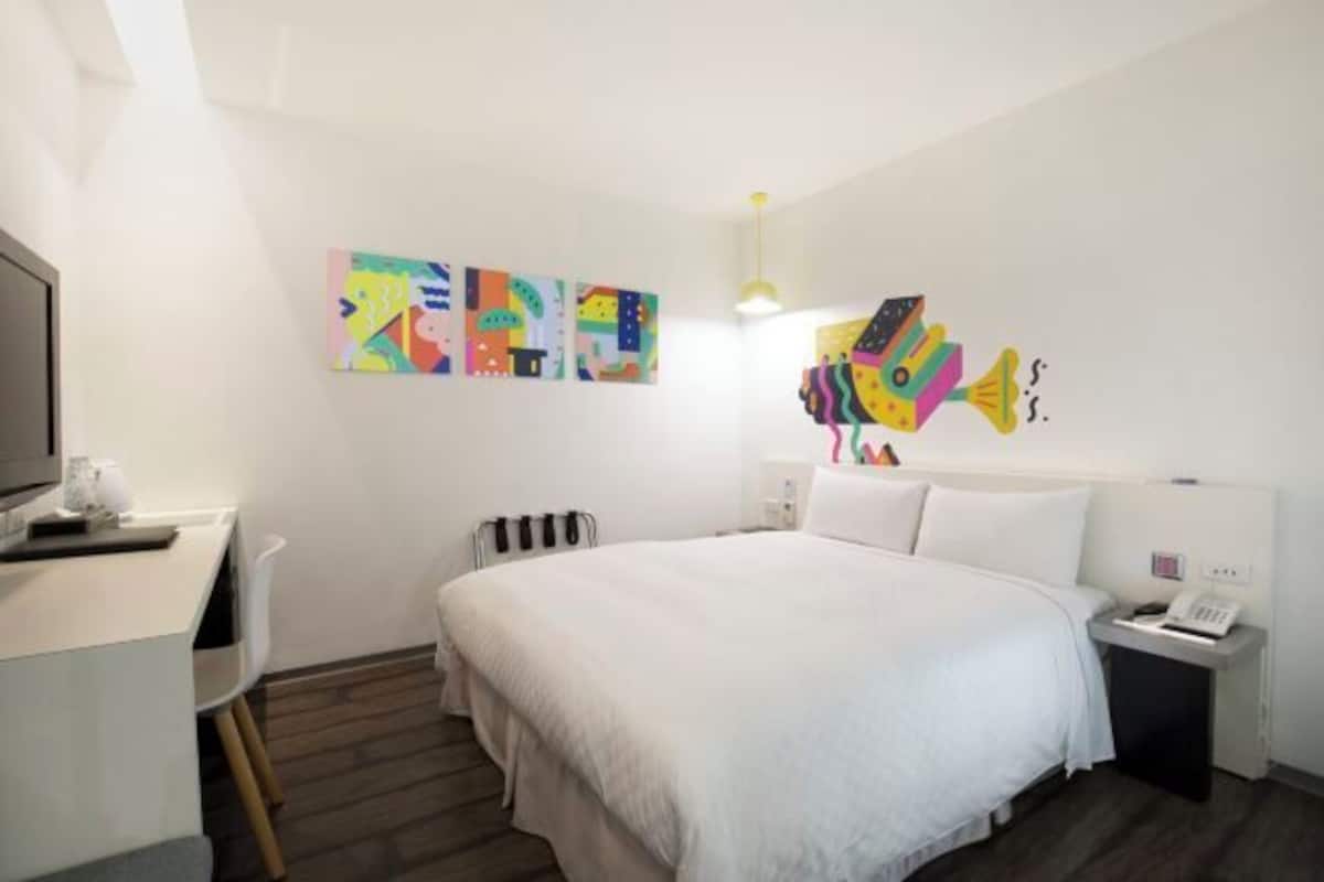 1 quarto, roupas de cama premium, edredons de pluma, frigobar