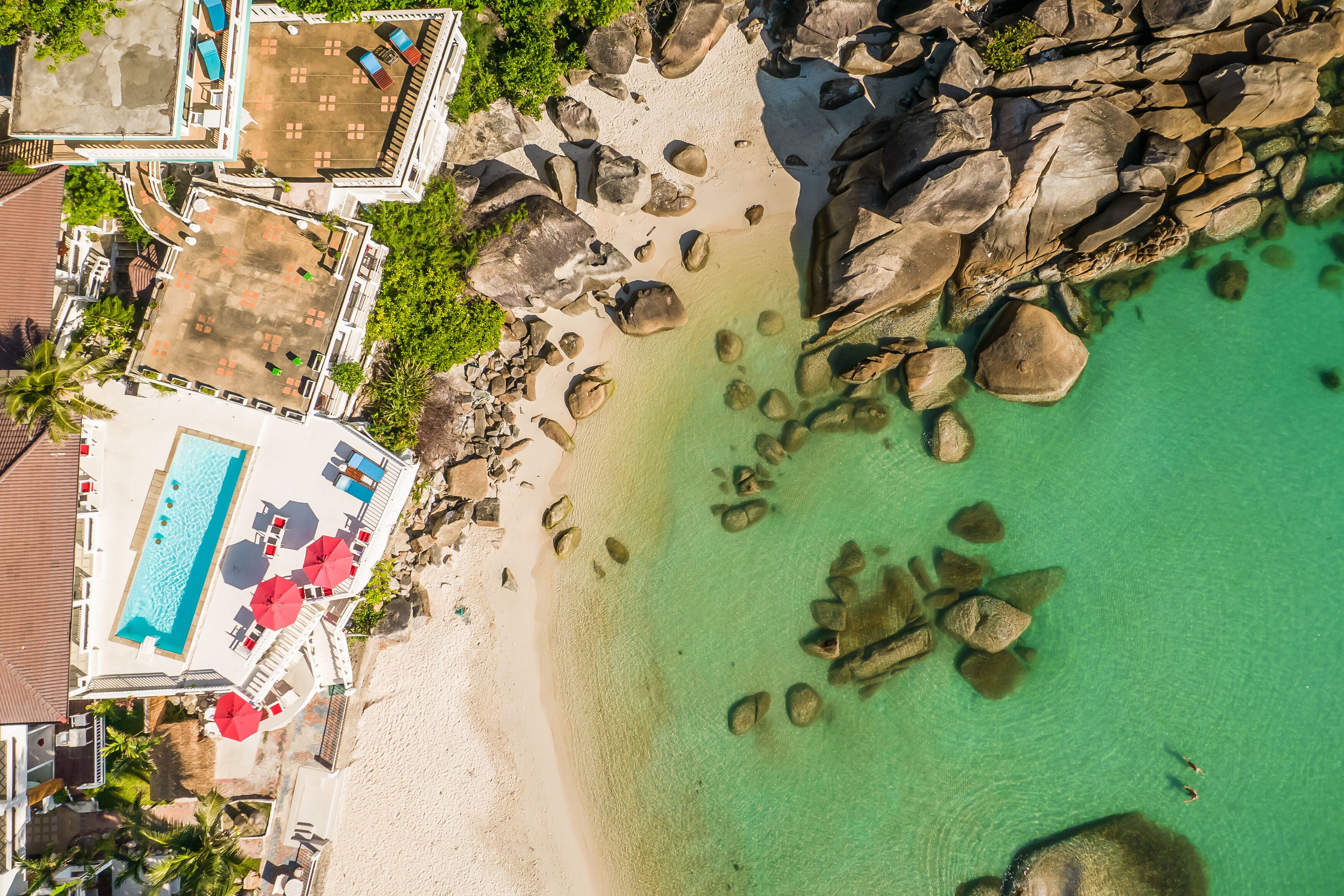Vista para a praia ou o mar