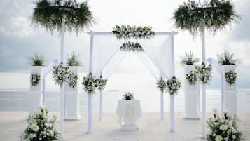 Área externa para casamento