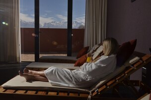 Salas para tratamentos a dois, sauna seca, sauna a vapor