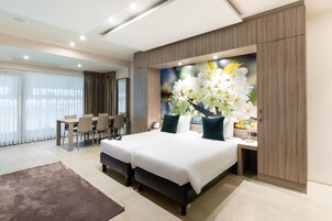 Quarto Empresarial (Skybox) | Lençóis de algodão egípcio, roupa de alta qualidade