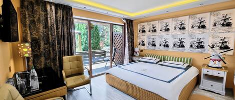 Quarto Comfort, 2 quartos | 1 quarto, roupa de alta qualidade, secretária, ferro/tábua de engomar