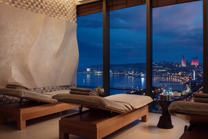 Sala(s) para tratamentos a casais, sauna, banho turco, hammam 