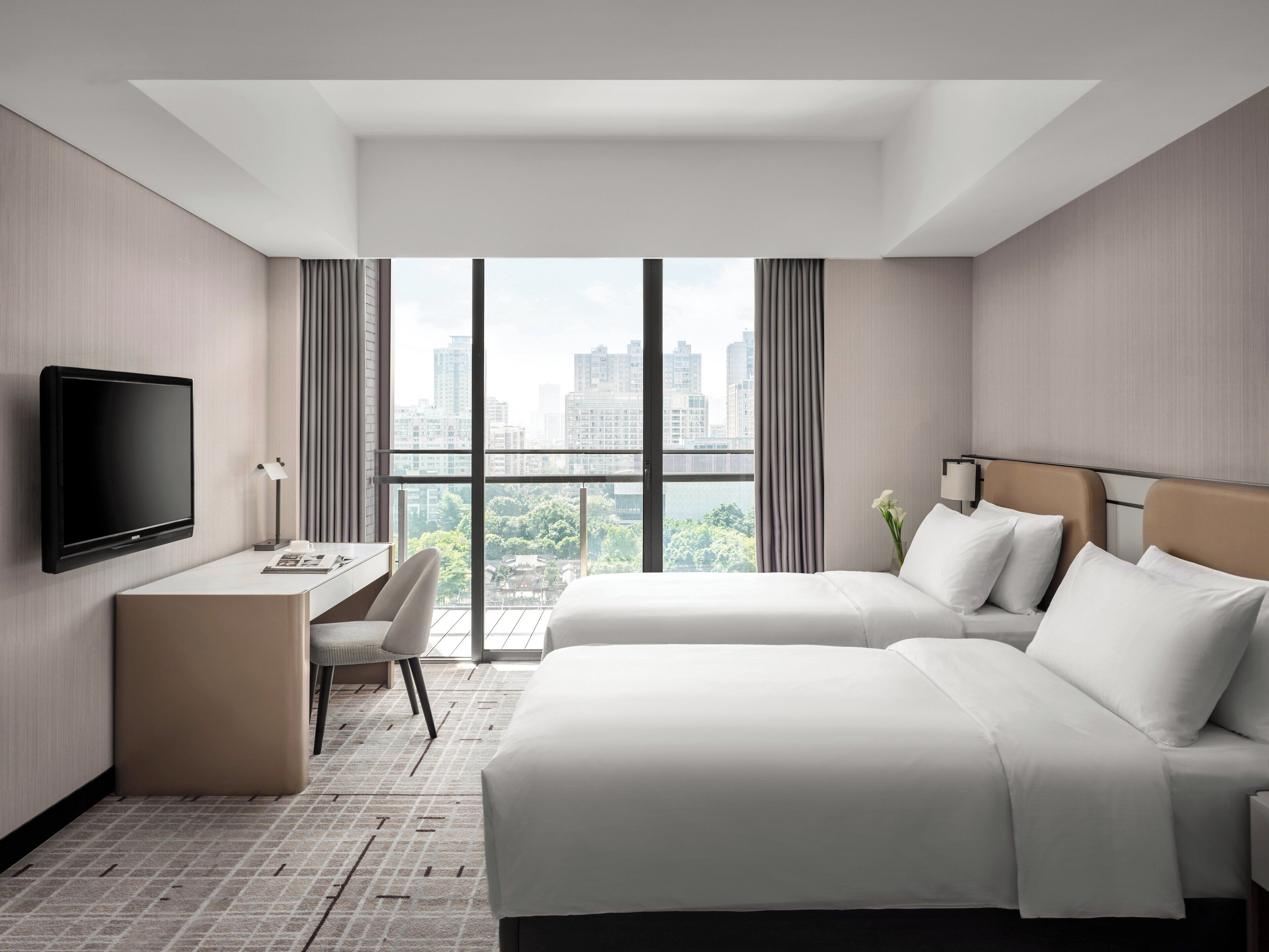 Club Executive Twin | Roupa de alta qualidade, edredões de penas, cofre no quarto, secretária 