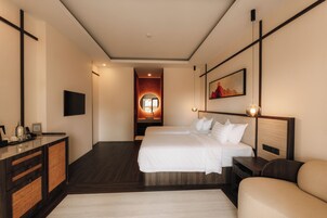 Quarto Duplo ou Twin Premier | Minibar, Wi-fi grátis, roupa de cama fornecida 