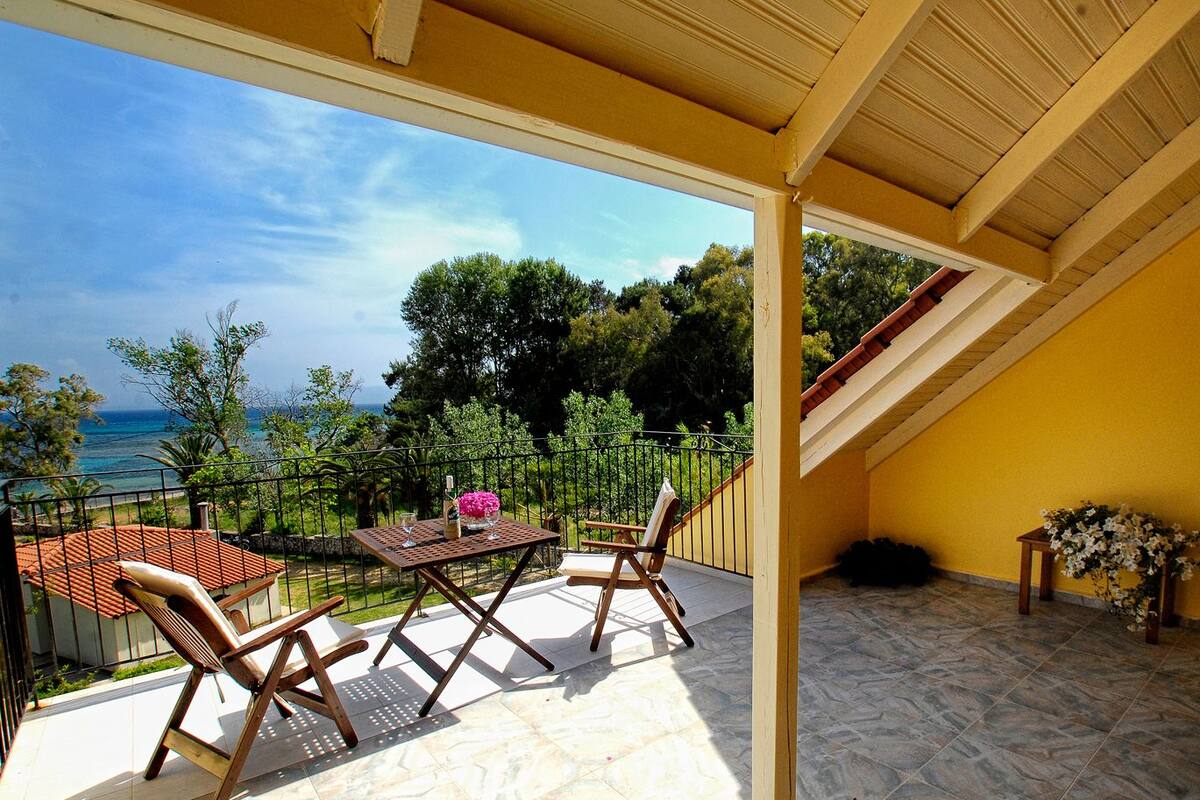 Apartamento Superior, vista para o mar (Split Level) | Varanda