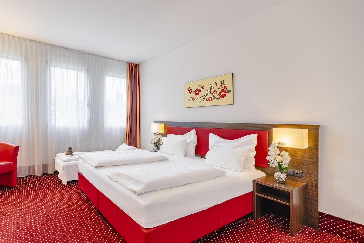 Quarto Comfort, 1 cama de casal, vista para o pátio | 1 quarto, roupa de alta qualidade, minibar