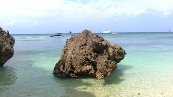 Uma praia privada, praia de areia branca
