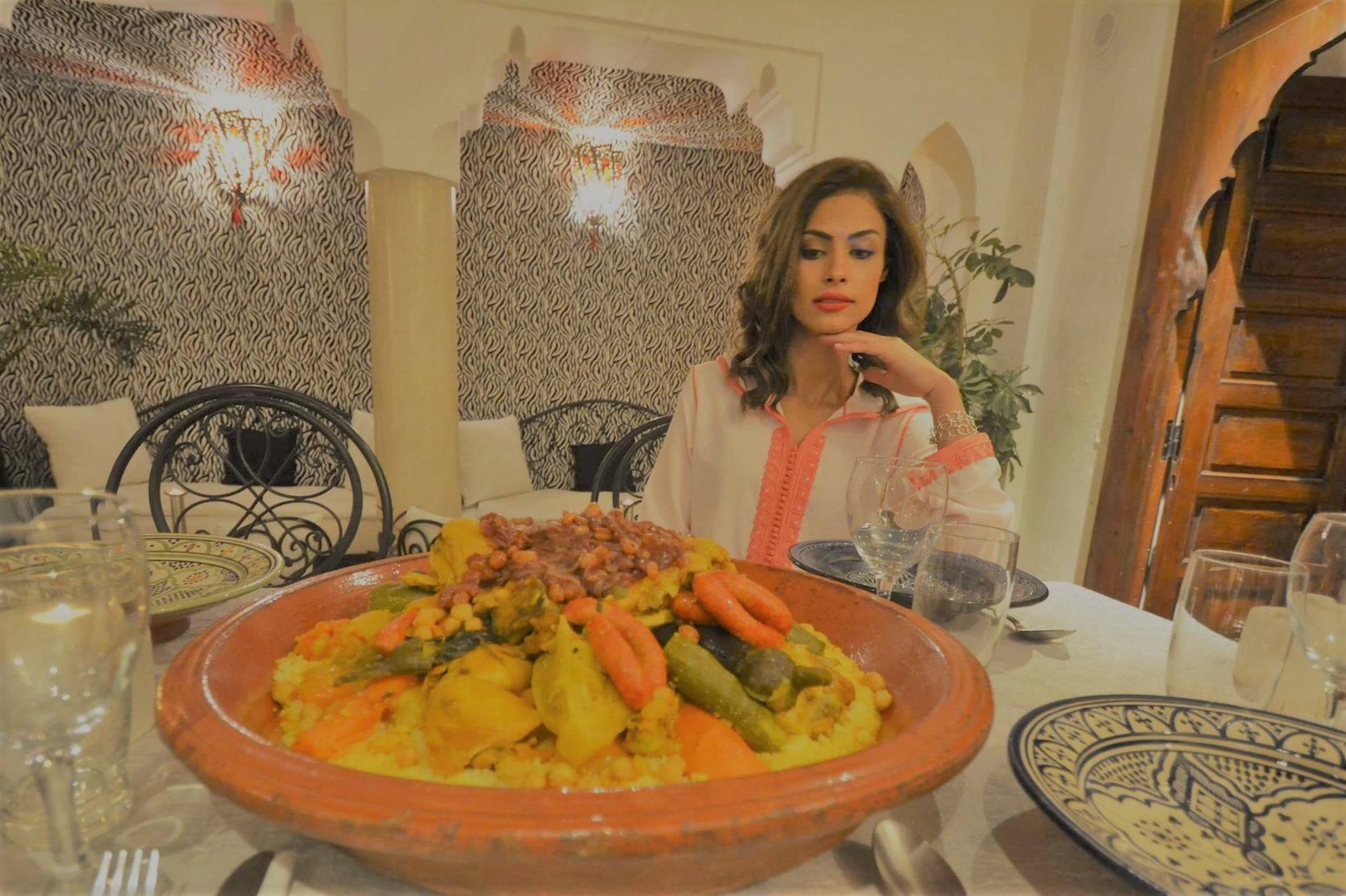 Almoço e jantar, culinária marroquina