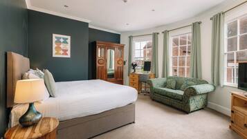 Quarto Duplo ou Twin Superior, casa de banho anexa | Lençóis de algodão egípcio, roupa de alta qualidade