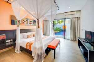 Villa Royal, 3 quartos | Roupa de alta qualidade, cofre no quarto, secretária 