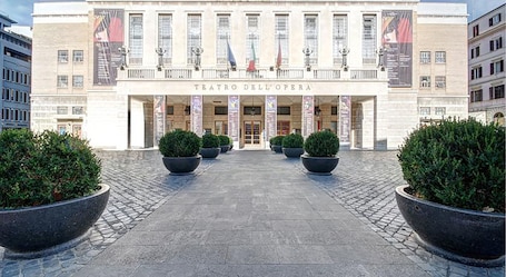 Pormenores do exterior. Al Viminale Hill Inn & Hotel