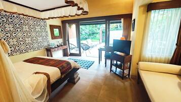 Villa Premium, 2 quartos, piscina privativa, junto à piscina | Vista do quarto