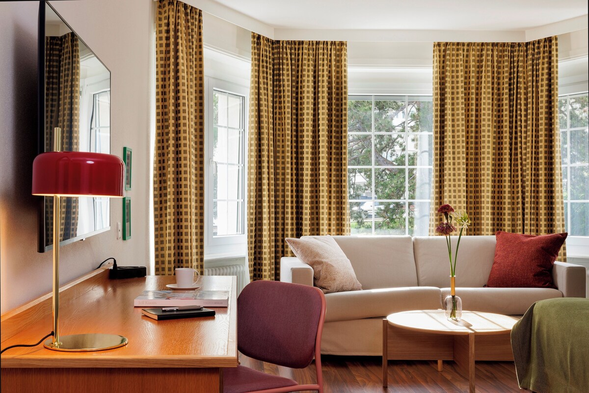 Harmony Family Room | Secretária, cortinas/cortinados opacos, Wi-fi grátis, despertadores 
