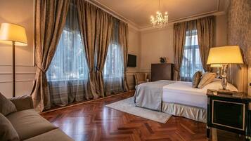 Quarto casal ou duplo superior, vista para o parque | Frigobar, cofres nos quartos, cortinas blackout, Wi-Fi de cortesia