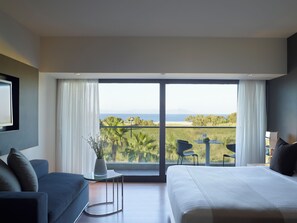 Double Suite, Sea View | Roupa de alta qualidade, minibar, cofre com capacidade para portátil 