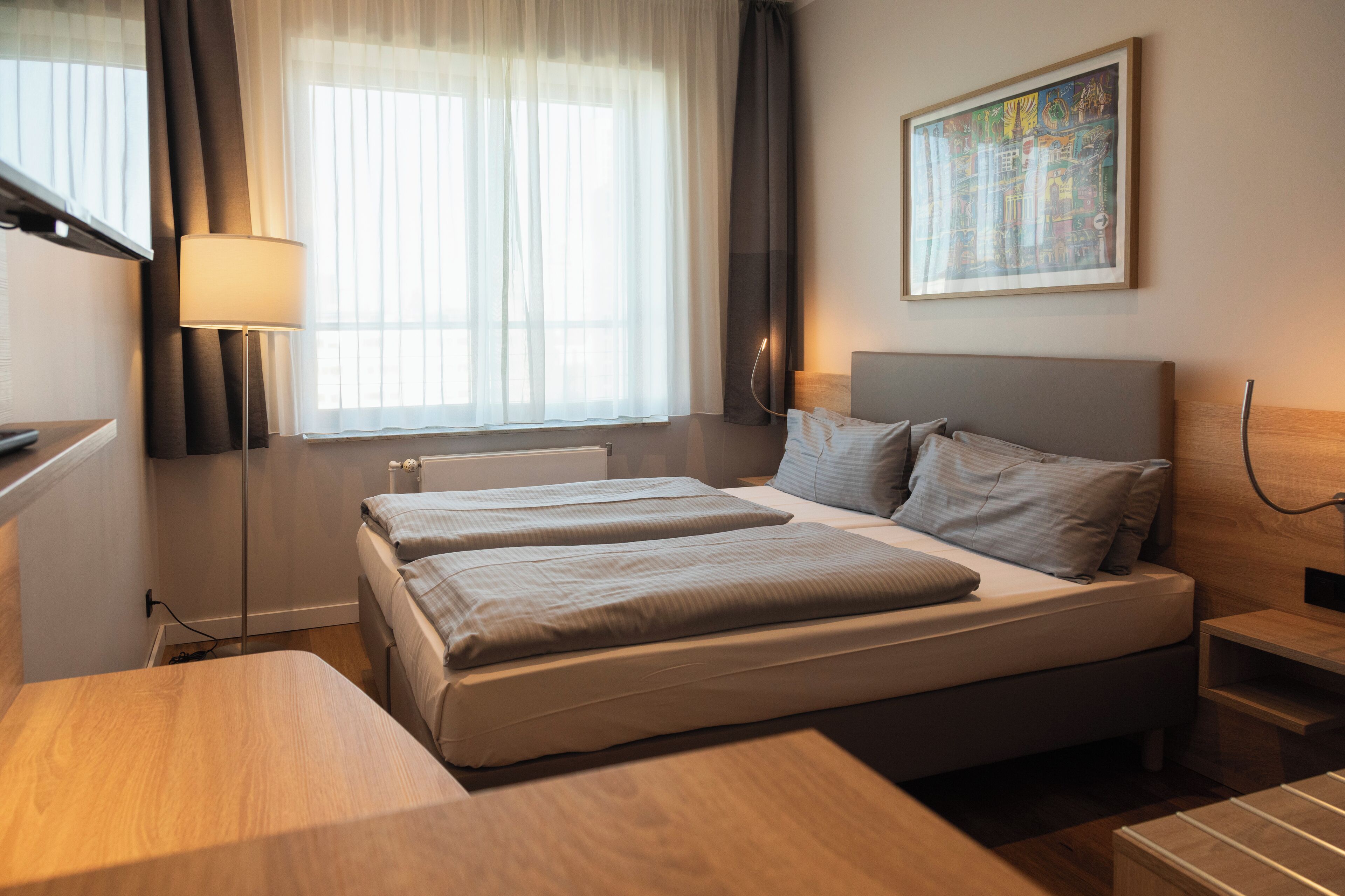 Quarto Duplo Superior, não fumadores, ar condicionado | Roupa hipoalergénica, cofre no quarto, secretária 