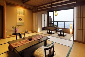 Quarto exclusivo (Japanese-Style, Open Air Bath) | Cofres nos quartos, Wi-Fi de cortesia, roupa de cama