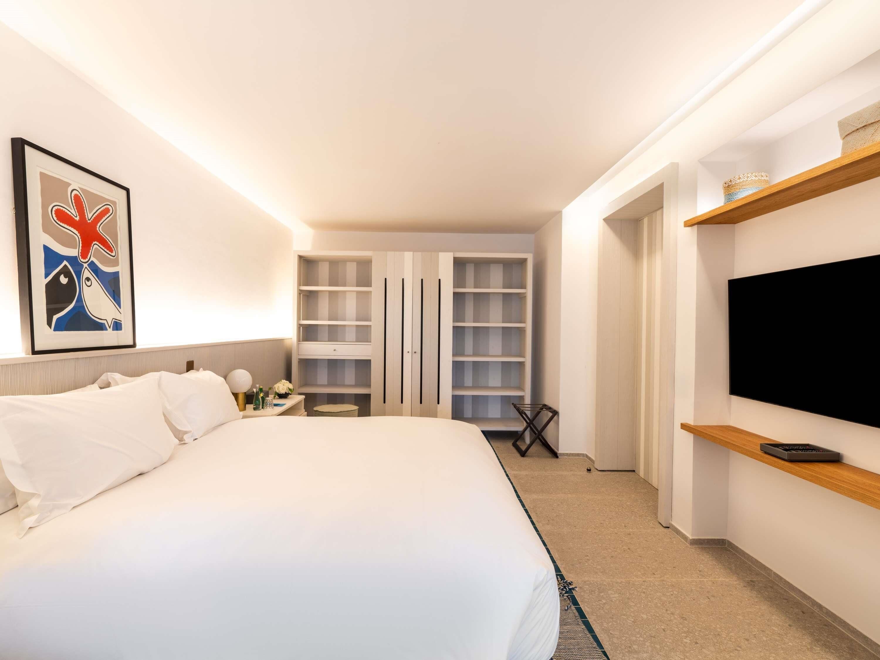 Suite, 1 cama king-size, terraço | Roupa de alta qualidade, minibar, cofre no quarto, secretária 