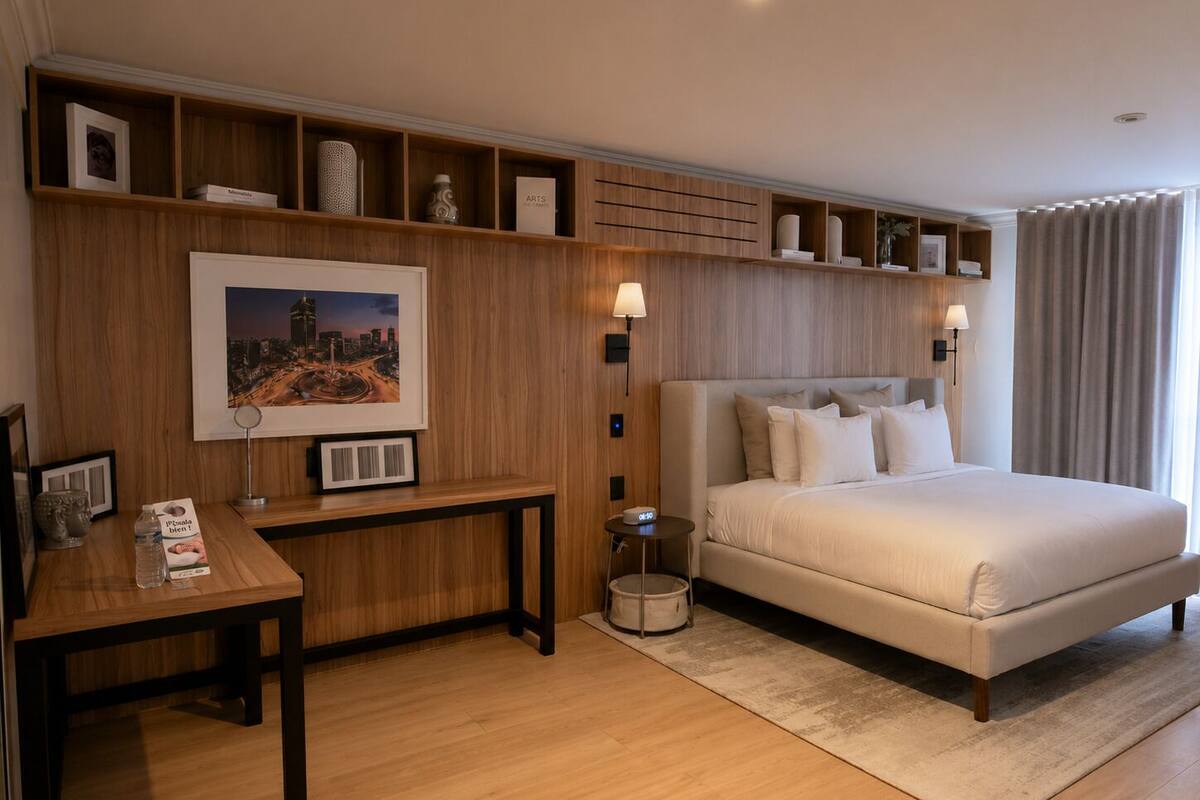 Quarto Deluxe | Cofre no quarto, secretária, ferro/tábua de engomar, Wi-fi grátis 