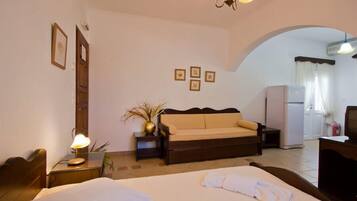 Estúdio, vista para o mar | Cofre no quarto, Wi-fi grátis, roupa de cama fornecida