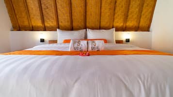Quarto casal luxo | Roupas de cama premium, camas com colchões pillow-top, frigobar