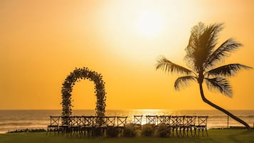 Área externa para casamento