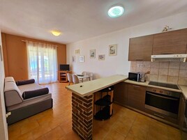Casa, 1 quarto, para fumantes, terraço | Sala de estar