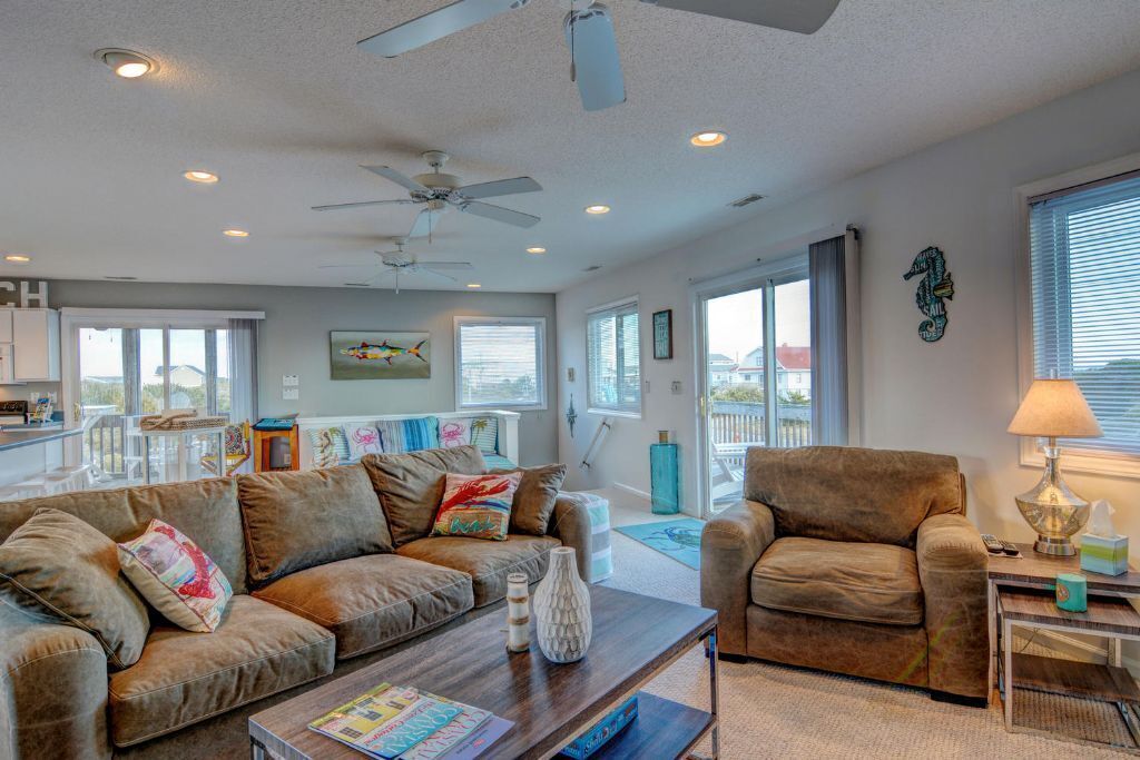 Ocean View Island Living! Beach Access And Multiple Decks - Topsail Beach, NC