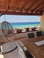 Apartamento, 2 quartos, varanda, vista para a montanha | Varanda