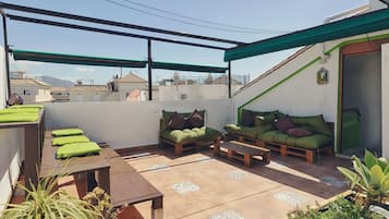 Terraço no piso superior