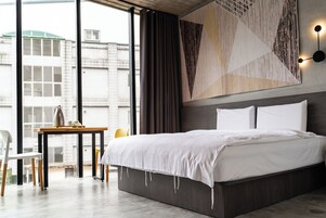 Quarto Duplo Standard | Cortinas/cortinados opacos, quartos insonorizados, Wi-fi grátis 