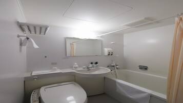 Chuveiro/banheira combinados, produtos de toalete grátis