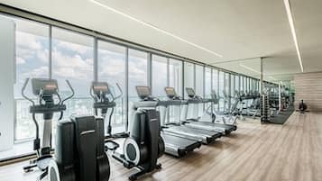 Apartamento, 1 quarto, varanda, Vista para a cidade | Sala de fitness