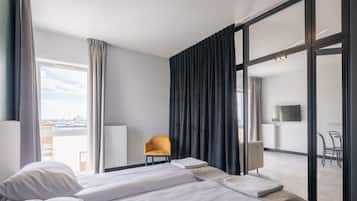 Apartamento Familiar | 1 quarto, roupa hipoalergénica, secretária, quartos insonorizados