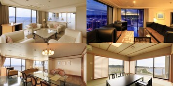 Cofres nos quartos, escrivaninha, cortinas blackout
