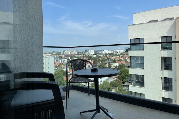 Suite-Estúdio de Luxo, não fumadores, vista para o lago | Varanda
