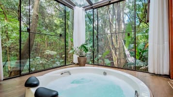 Cabana premium | Banheira de hidromassagem particular