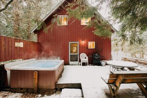 Cabine, 2 quartos, fumadores, lareira | Terraço/pátio interior
