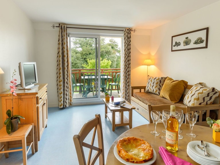 Confortable Appartement Pour 4 Personnes Avec Wifi, Piscine, Tv, Terrasse Et Animaux Admis - Plage de Saint-Jacut-de-la-Mer