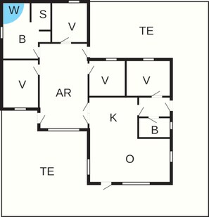 Casa | Planta do andar