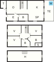 Casa | Planta do andar