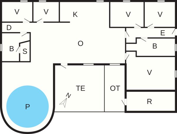 Casa | Planta do andar