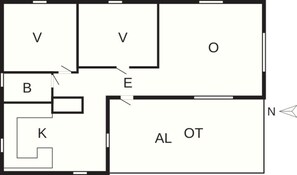 Casa | Planta do andar