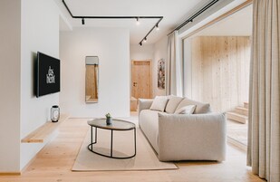 Apartamento Design (incl. Cleaning Fee) | Sala de estar | Smart TV de 50 de cm com canais por cabo, televisor, Netflix 