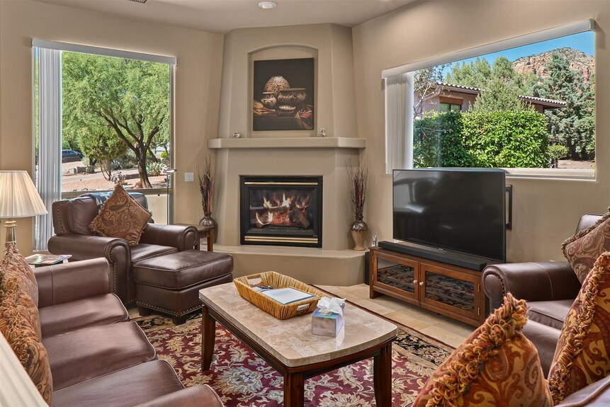 Beautiful Well Designed Home In The Chapel, Observation Deck With Red Rock - Sedona, AZ