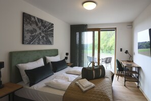 Quarto Duplo Superior | Roupa de alta qualidade, edredões de penas