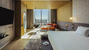 Suíte superior, 1 cama King | 1 quarto, frigobar, cofres nos quartos, escrivaninha