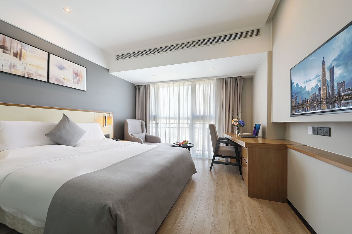 Quarto Duplo Comfort | Secretária, secretária adequada para computadores portáteis