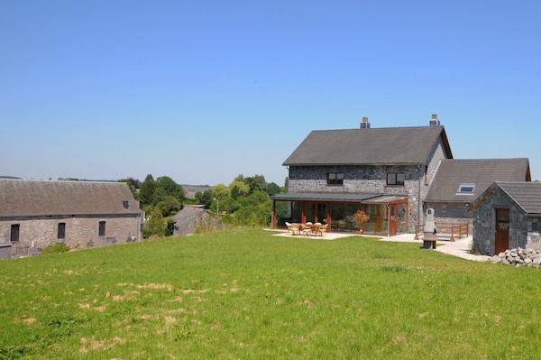 Stone House In Durbuy With Sauna & Garden Views - Somme-Leuze